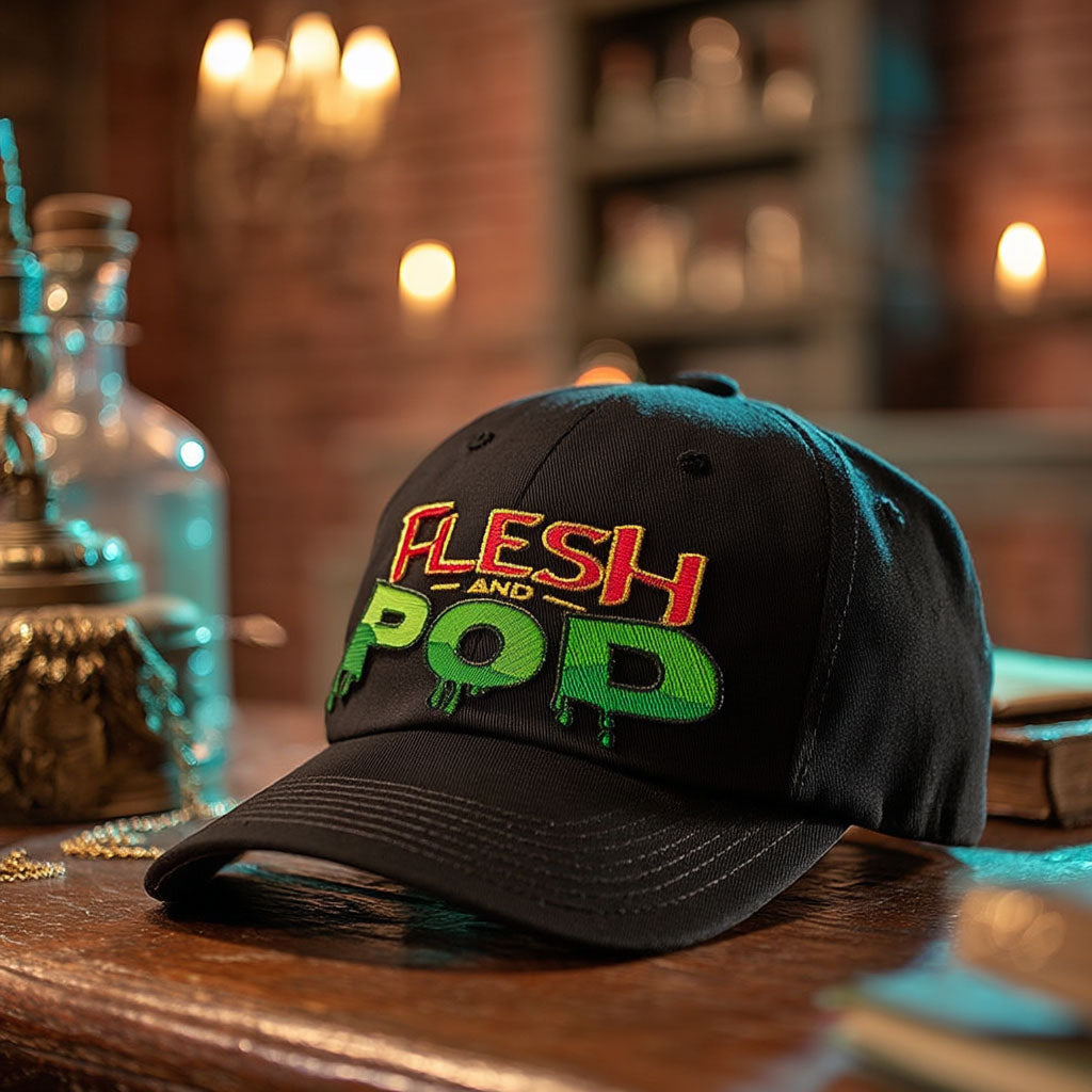 Flesh and Pod Logo Flexfit Cotton Hat – Gamer Goblin